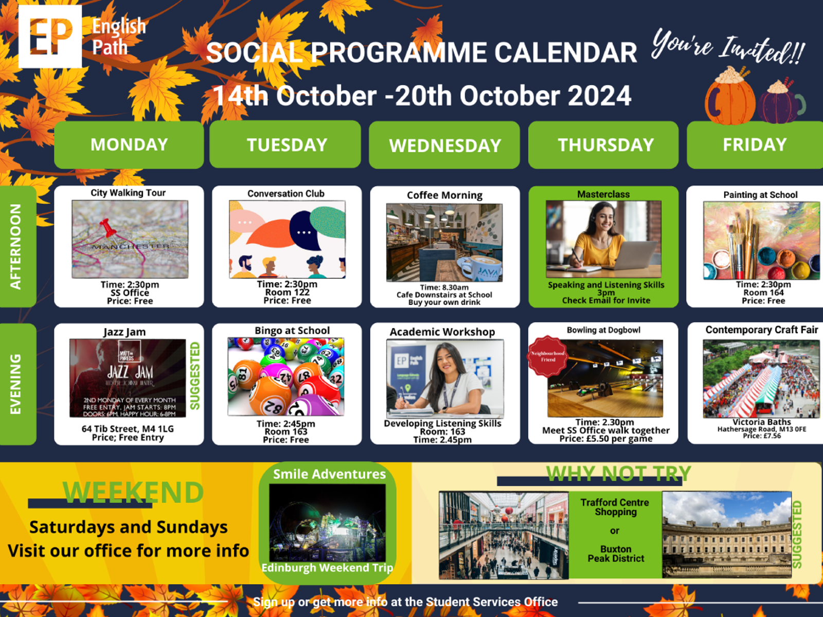 Social Programmes and Activities | English Path
