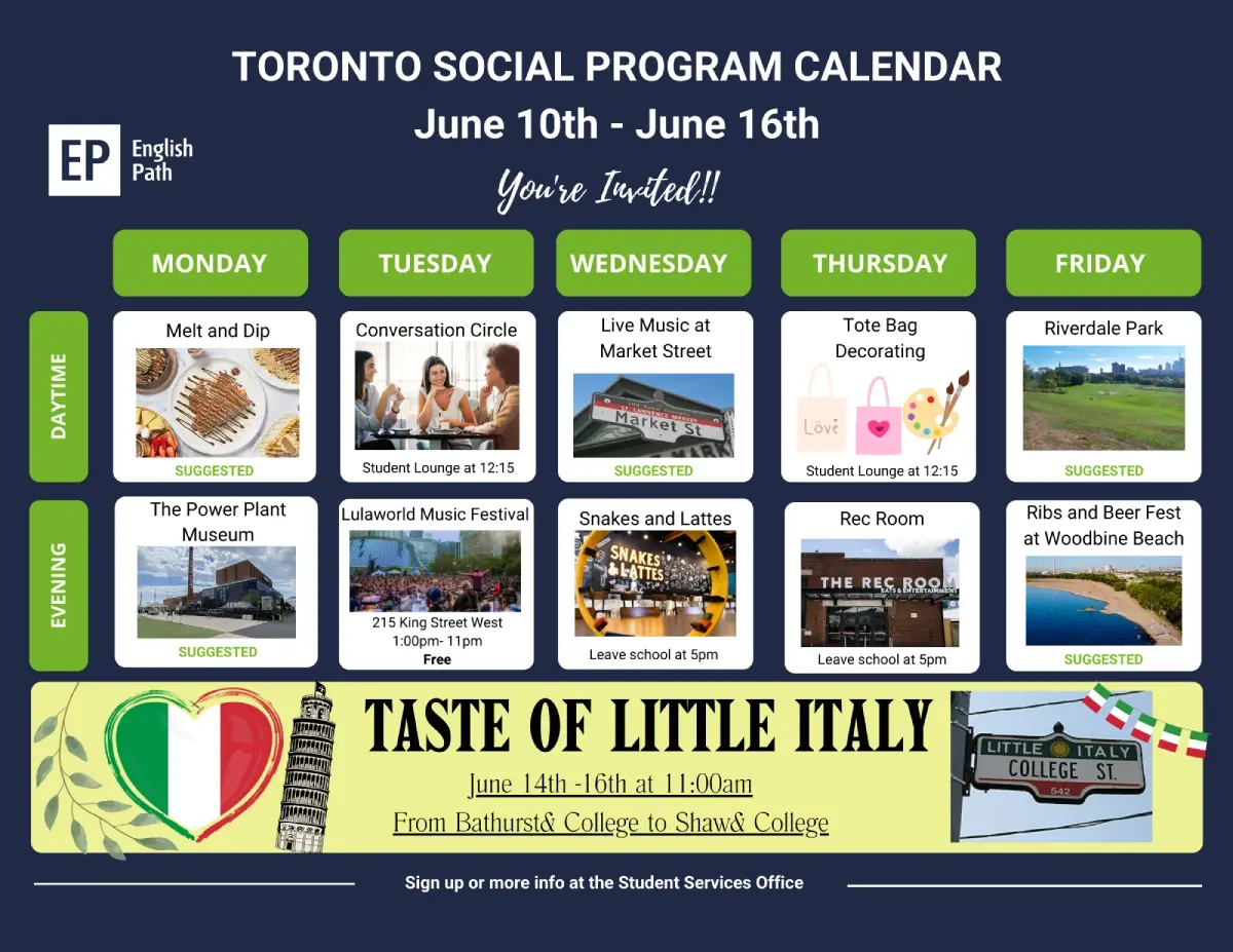 Discover EP Toronto | English Path