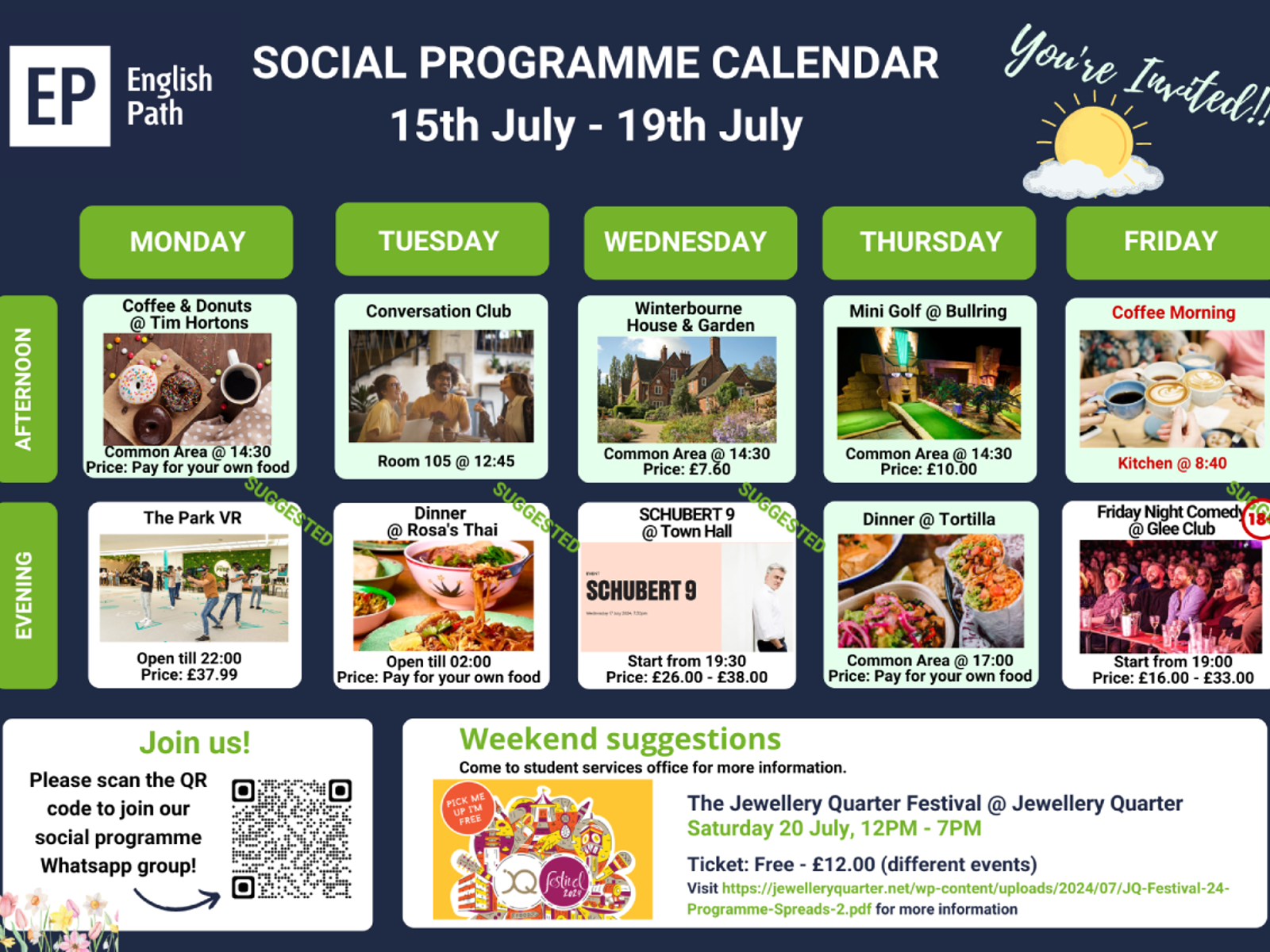 Social Programmes and Activities | English Path