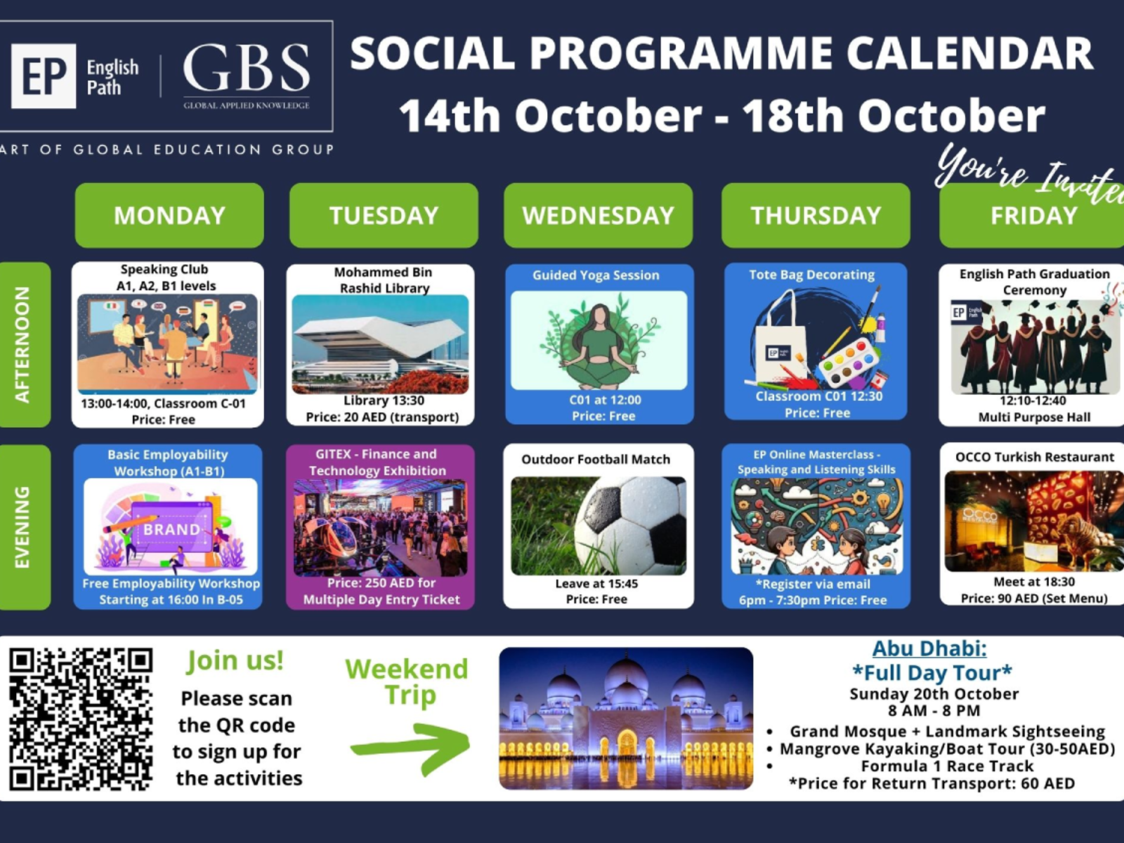 Social Programmes and Activities | English Path